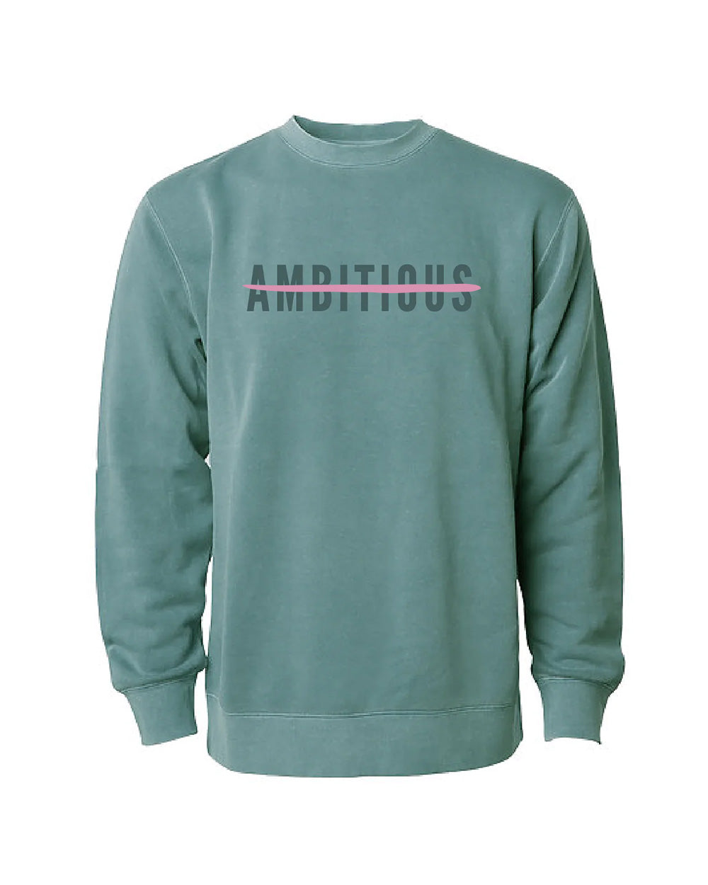Ambitious Strikethrough Crewneck Sweatshirt – Shop Reductress